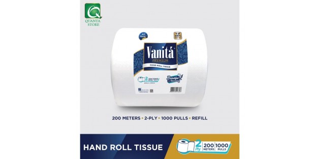 Vanita Hand Roll Towel 2 Ply 1000 Pulls - Refill Only