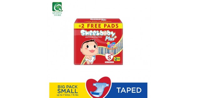 Sweet Baby Plus Big Pack Small 36 + 2 FREE Pads
