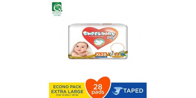Sweetbaby Dry Econo Pack Extra Large 28 Pads