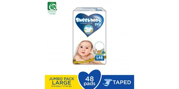 Sweetbaby Dry Jumbo Pack Large 48 Pads