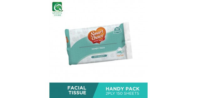 Smart Choice Facial Tissue Handy Pack 2Ply 75Pulls 150s