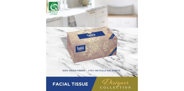 Vanita Premium Facial Tissue Designer's Collection Light Brown