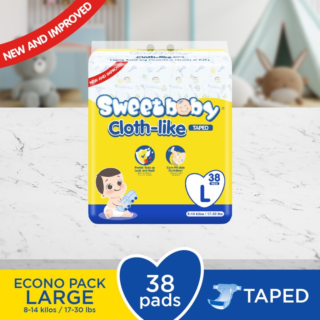 Sweet Baby Regular Cloth Like Econo Pack Large 38 Pads